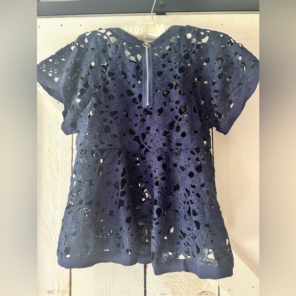 Eri & Ali | Tops | Eri Ali Lacey Blue Dress Shirt | Poshmark